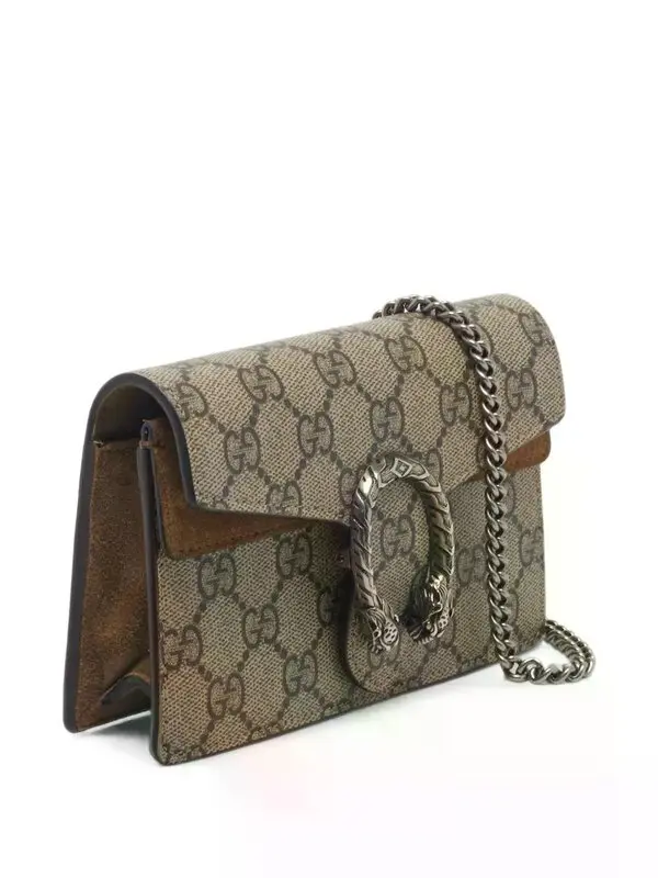 Gucci Super Mini Dionysus Gg Supreme Shoulder Bag - Neutrals