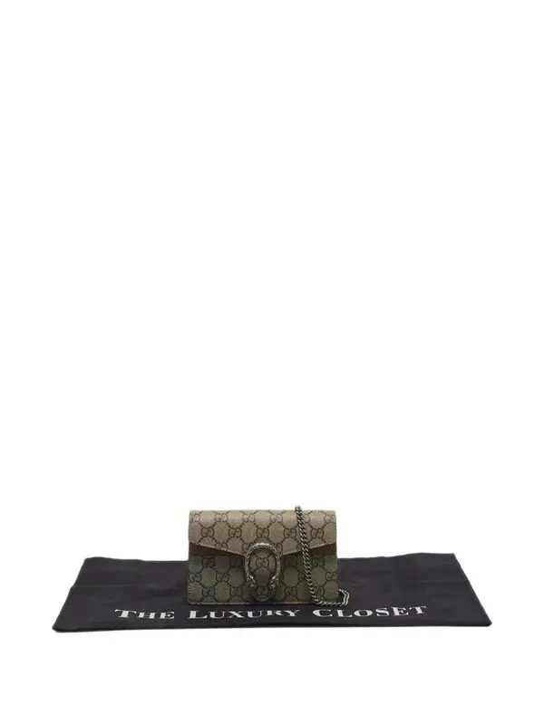Gucci Super Mini Dionysus Gg Supreme Shoulder Bag - Neutrals