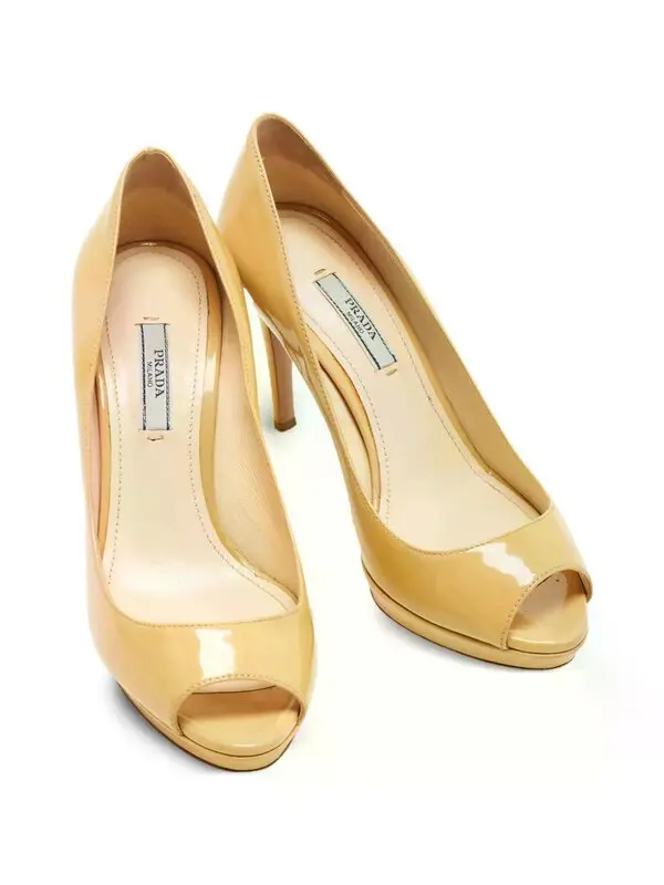 Prada Platform Peep-toe Pumps