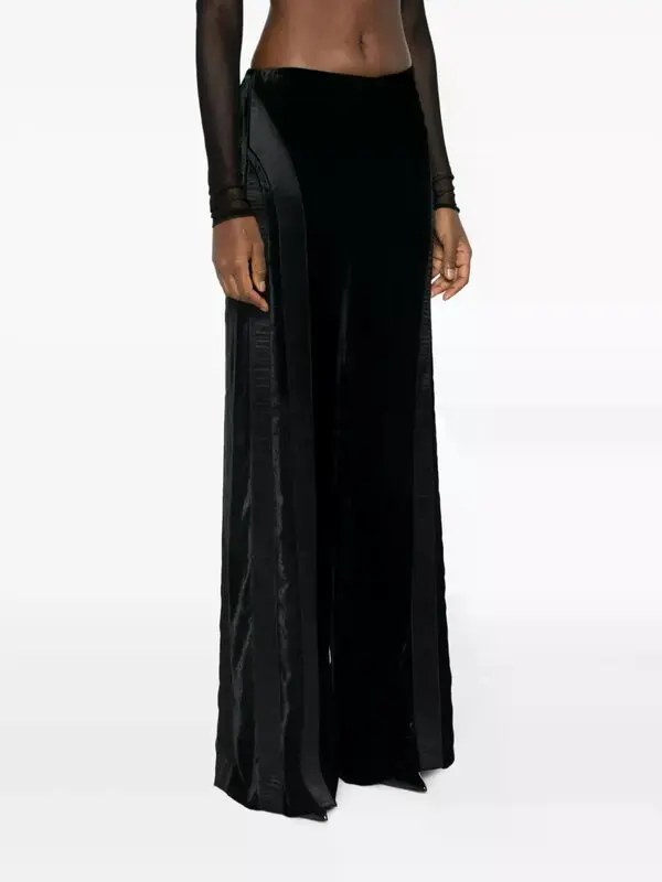 Alberta Ferretti Panelled Palazzo Trousers