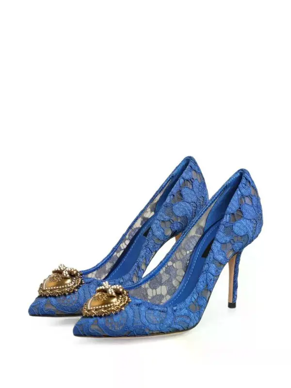 Dolce & Gabbana Taormina Lace Devotion Pumps