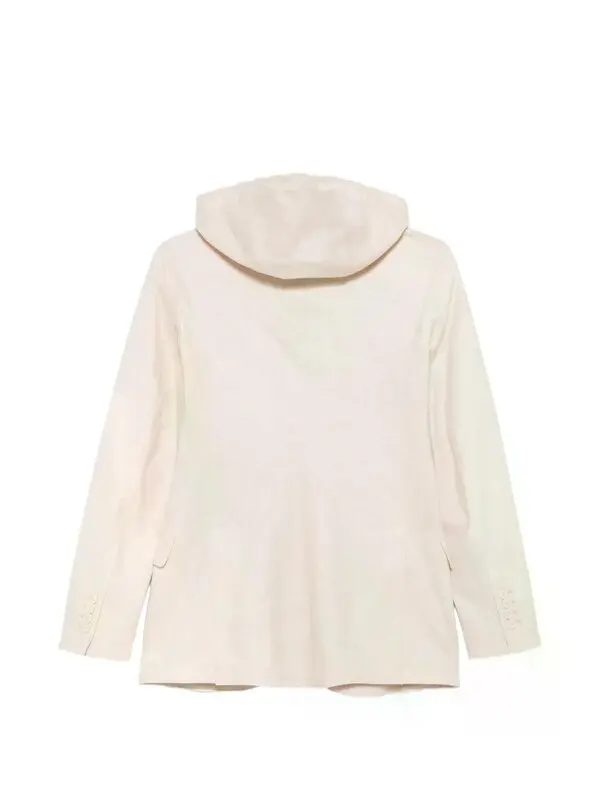 Eleventy Hooded Button-fastening Blazer