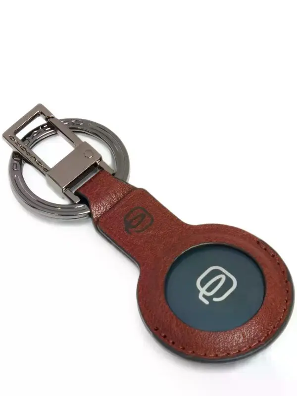 PIQUADRO Logo-detail Leather Keyring