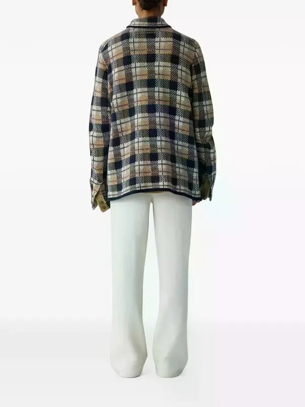 Guest In Residence Check Cashmere Shirt