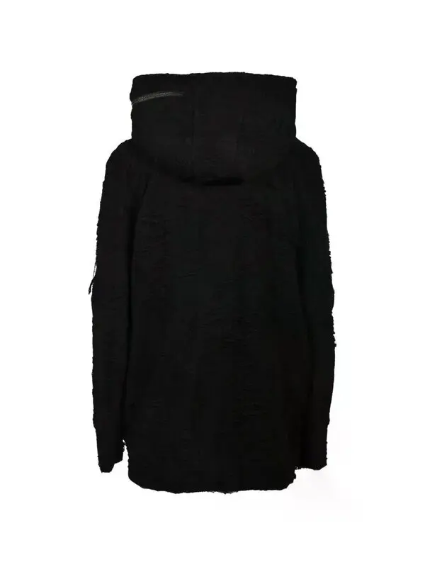 D HYGEN Distressed-effect Pile Hoodie