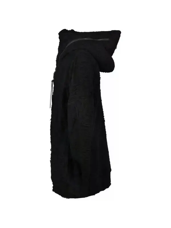D HYGEN Distressed-effect Pile Hoodie