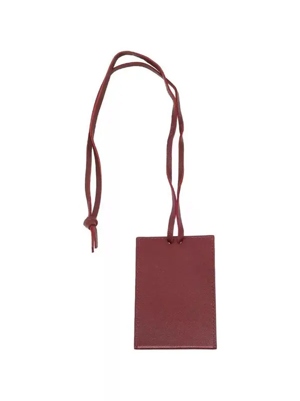 Bottega Veneta Intrecciato Cassette Badge Holder - Red