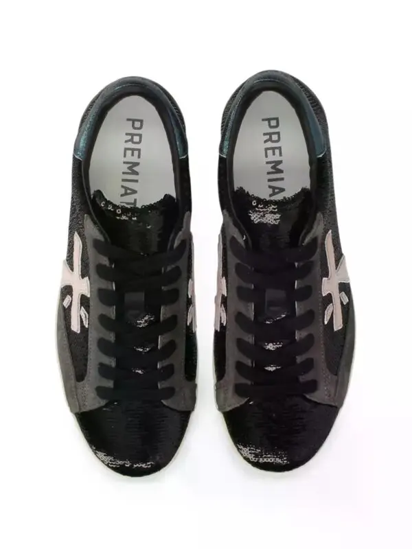 Premiata Steven Sequin-embellished Sneakers