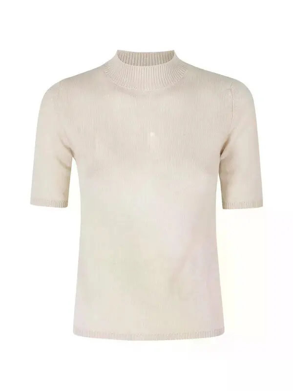 Eleventy High-neck Short-sleeve Sweater