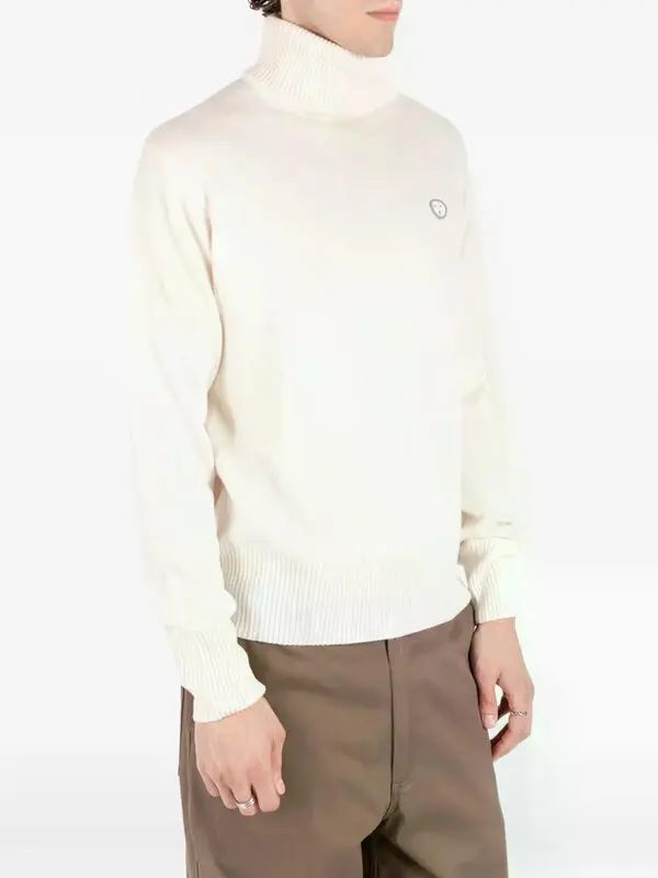 SOCIETE ANONYME Roll-neck Logo-patch Sweater