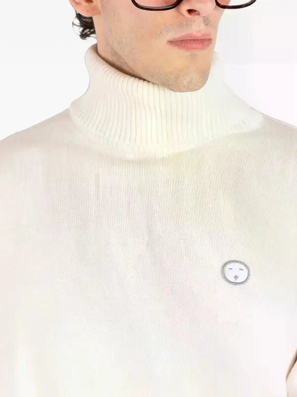SOCIETE ANONYME Roll-neck Logo-patch Sweater