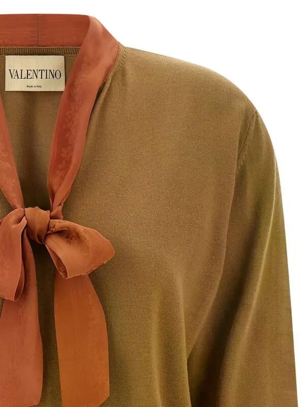 Valentino Garavani Lavallière Floral-jacquard Sweater