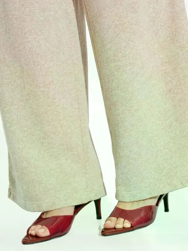 BLACK SUEDE STUDIO Belle 60 Transparent Strap Mules