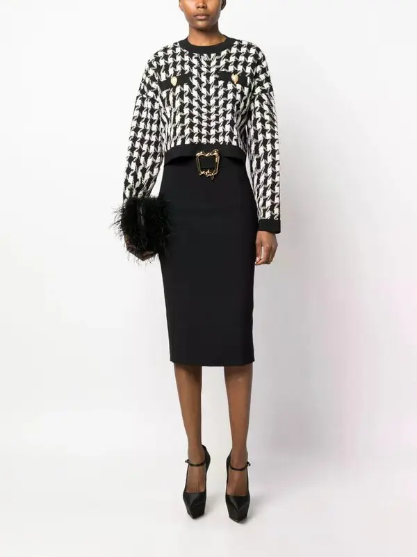 Moschino Buckle-detail Skirt