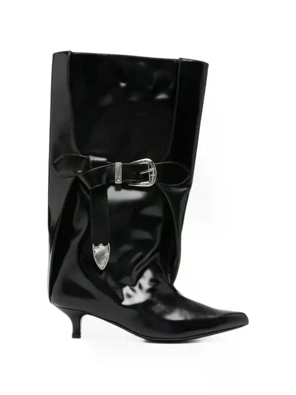 Toga Buckle-detail Leather Boots