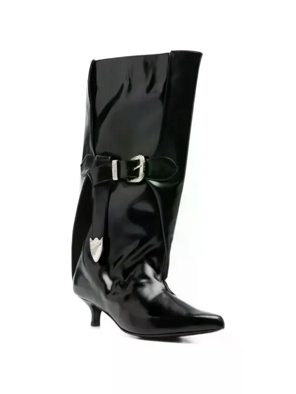 Toga Buckle-detail Leather Boots