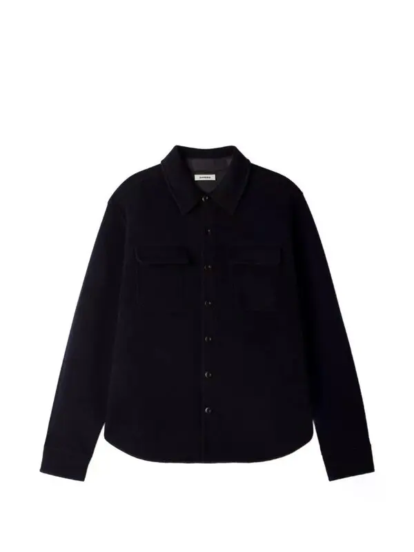 Sandro Boiled Wool Overshirt