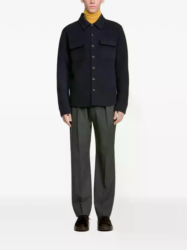 Sandro Boiled Wool Overshirt