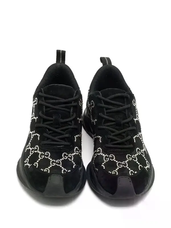 Gucci Run Gg Crystal-embellished Sneakers