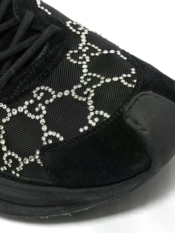 Gucci Run Gg Crystal-embellished Sneakers