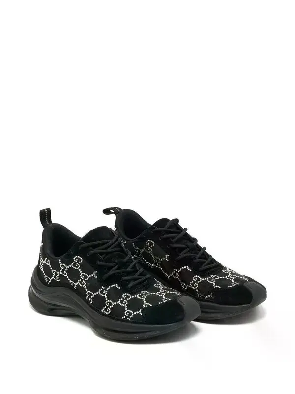 Gucci Run Gg Crystal-embellished Sneakers