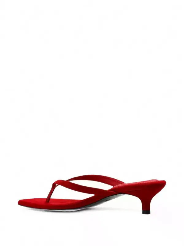 BLACK SUEDE STUDIO Kendal 35 Thong-strap Heeled Sandals - Red
