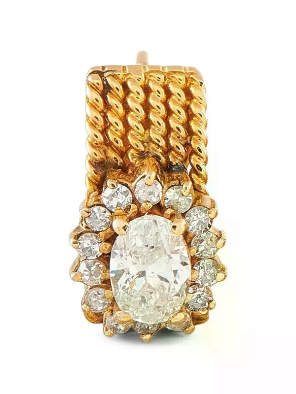 LB EXCLUSIVE Rope-design Diamond Earrings