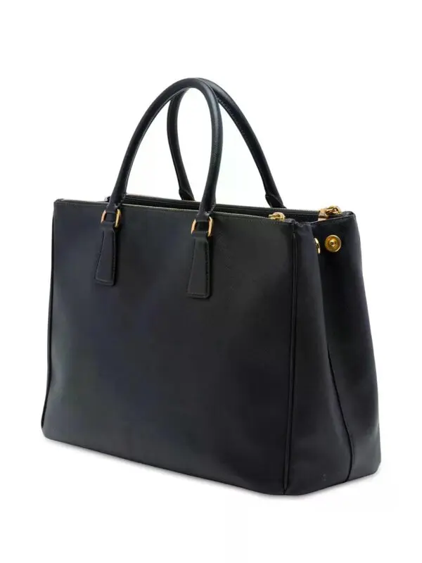Prada 2010-2026 Medium Saffiano Lux Galleria Double Zip Satchel