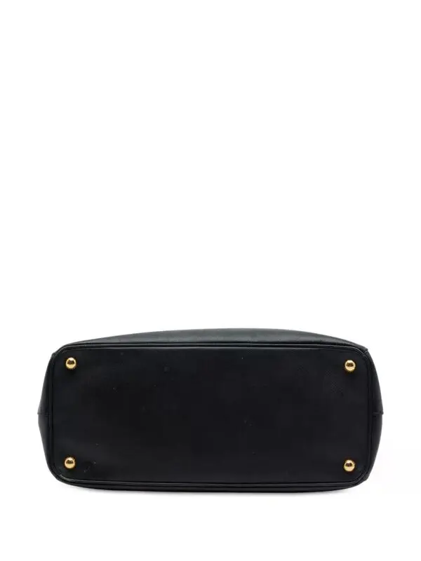 Prada 2010-2026 Medium Saffiano Lux Galleria Double Zip Satchel