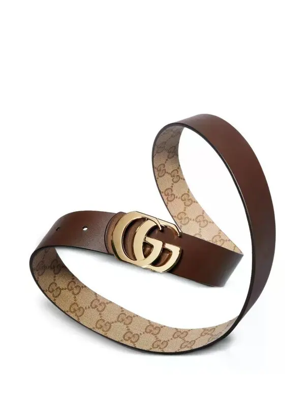 Gucci Gg Marmont Reversible Belt - Brown