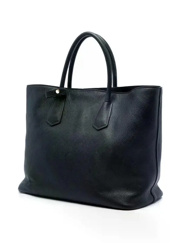 Prada 2010-2026 Saffiano Cuir Front Pocket Convertible Tote Satchel