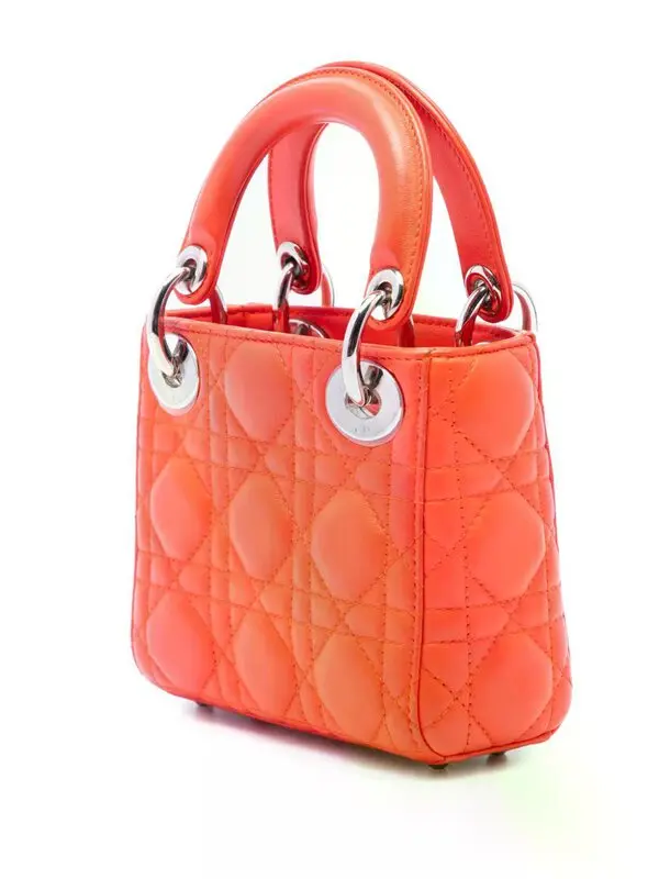 Dior 2015 Micro Lambskin Cannage Lady Satchel
