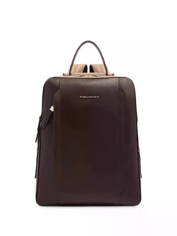 PIQUADRO Rfid-blocking Leather Laptop Backpack