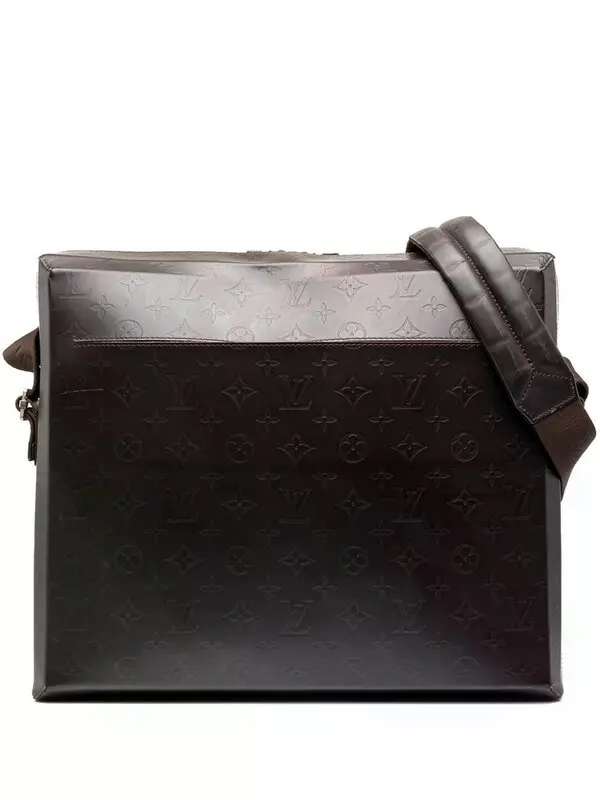 LOUIS VUITTON 2000 Monogram Glace Steve Business Bag