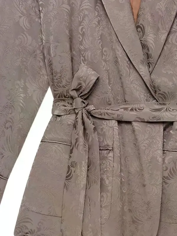 Malìparmi Damask-jacquard Wrap Blazer