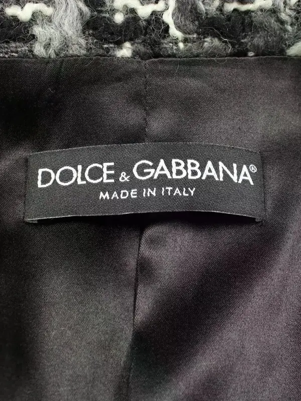 Dolce & Gabbana 2010s Double-breasted Tweed Coat