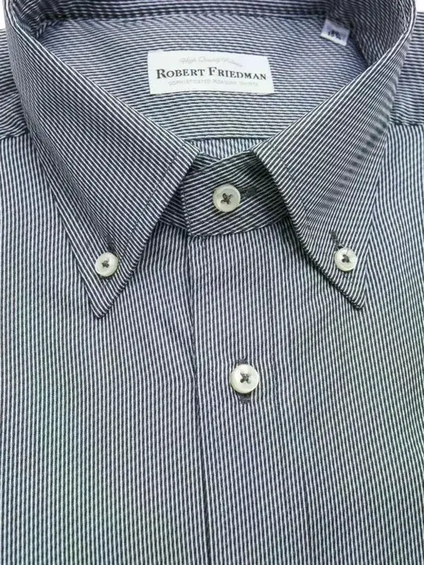 ROBERT FRIEDMAN Striped Button-down Collar Shirt