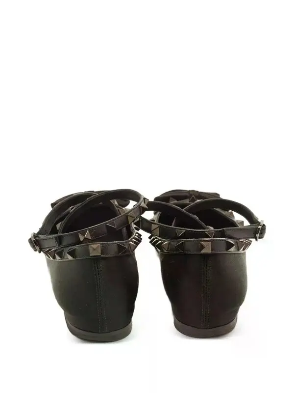 Valentino Garavani Rockstud Bow-detail Ballet Flats