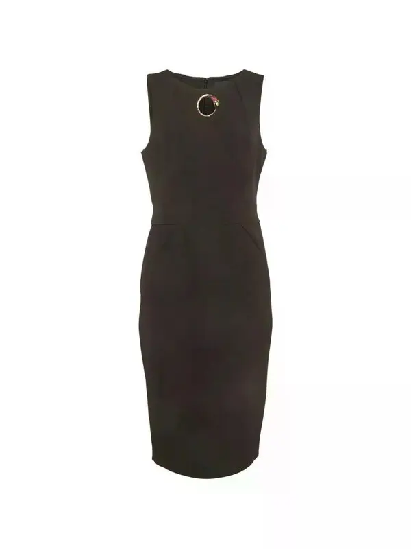 Roberto Cavalli Class Pleated Sleeveless Dress