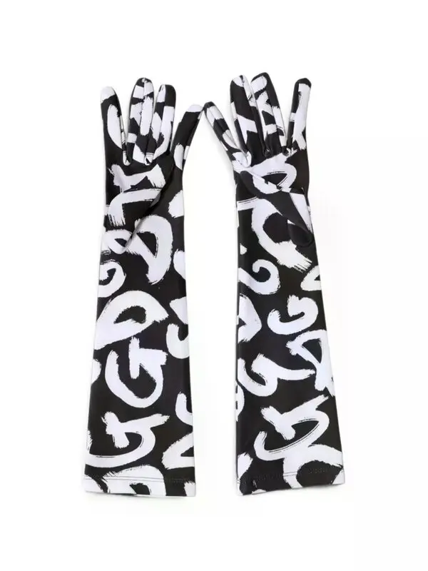 Dolce & Gabbana Dg Logo Elbow-length Gloves