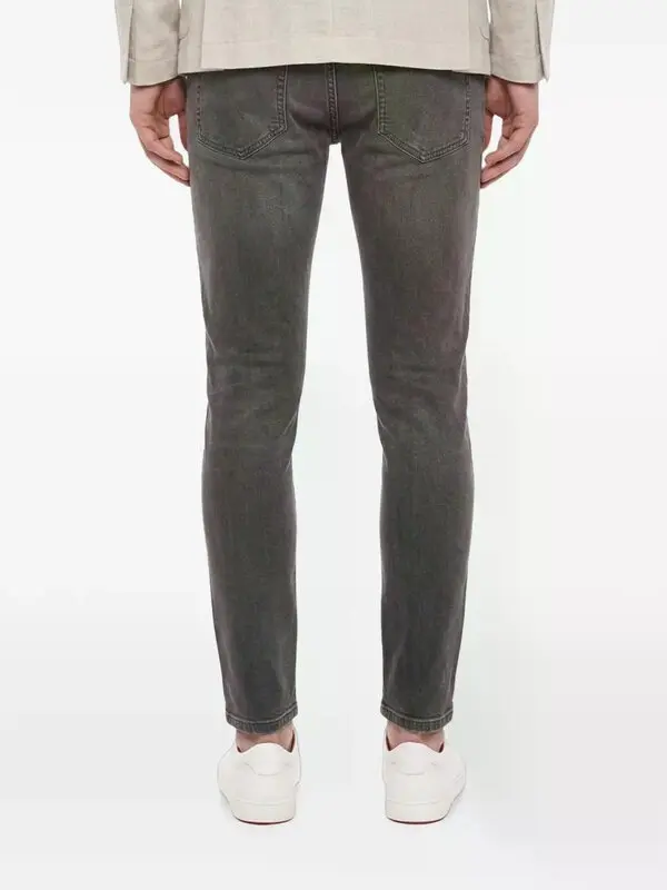Eleventy Faded-effect Tapered Jeans