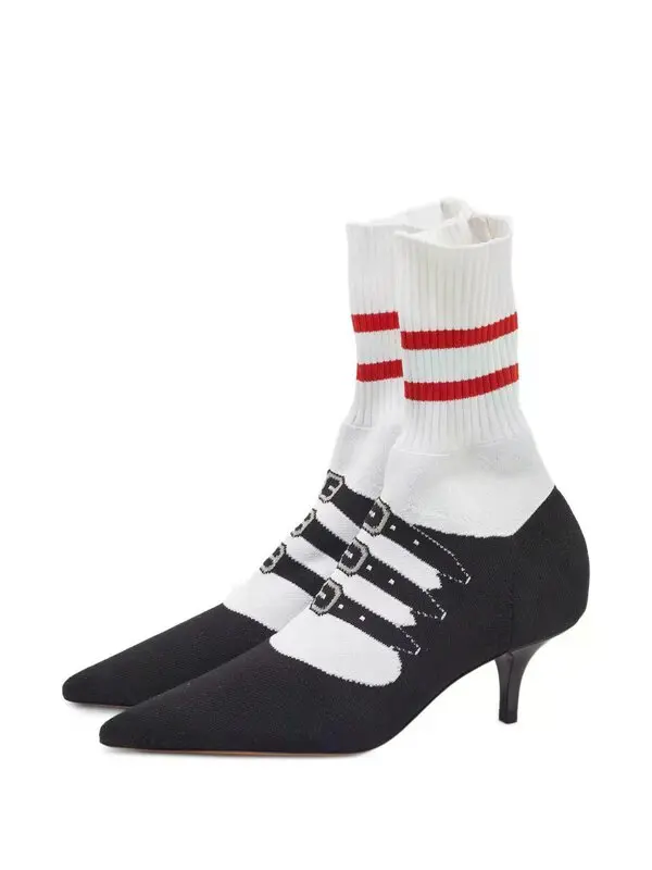 Marni Knit Pointed Toe Ankle Boots