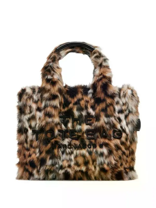 Marc Jacobs Small Tote Bag In Leopard Fur