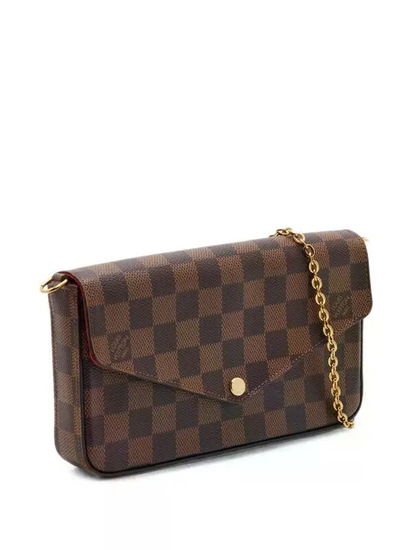 LOUIS VUITTON Felicie Damier Ebene Clutch Bag