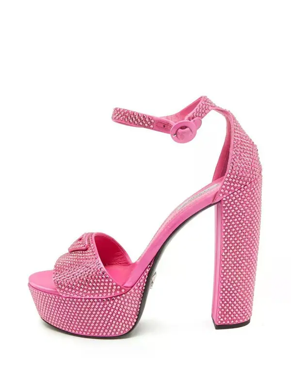 Prada Crystal-embellished Ankle-strap Sandals