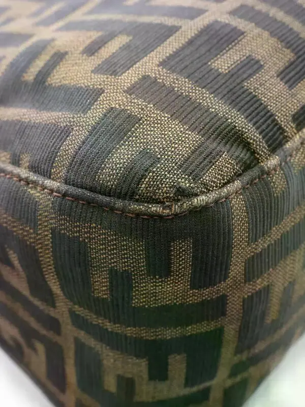 Fendi 2000s Mamma Baguette Zucca Shoulder Bag