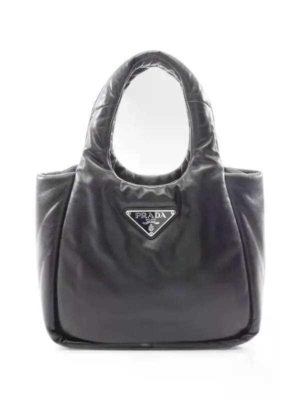 Prada 2010s Small Padded Leather Tote Bag