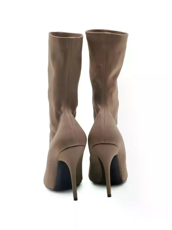 Balenciaga Knife Stretch Ankle Boots - Brown