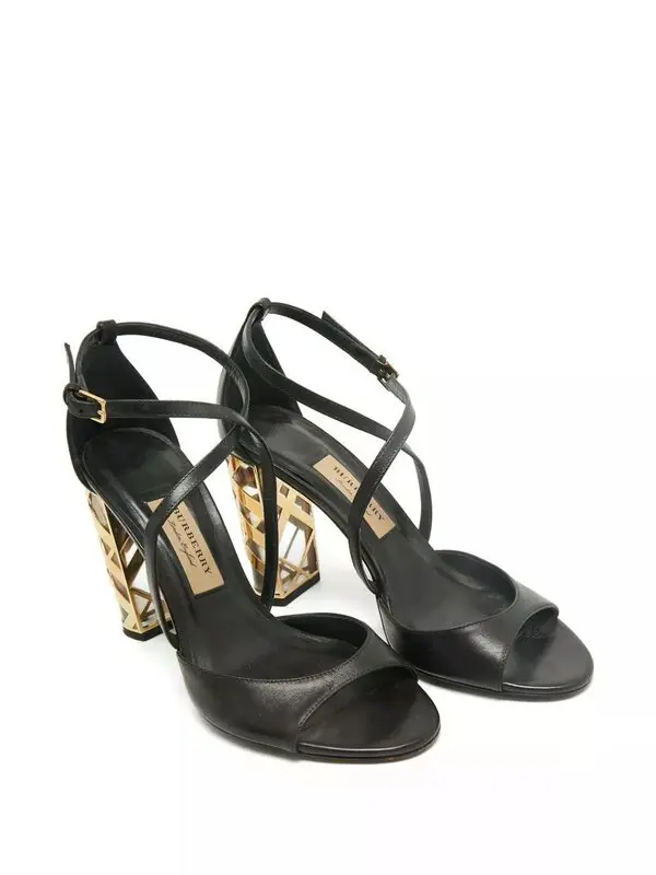 Burberry Ankle-strap Block-heel Sandals