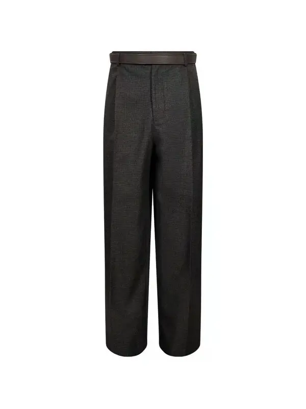 DARKPARK Davide Pleated Pied De Poule Trousers